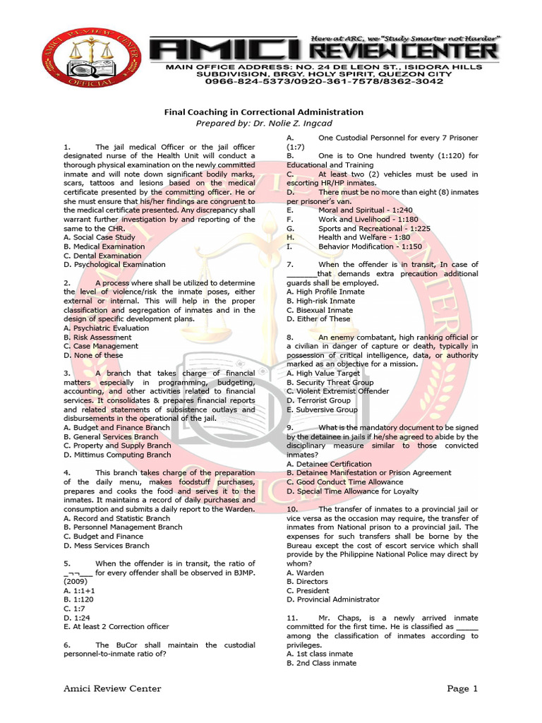 Fc-Corad-June2022 Ingcad | PDF | Probation | Prison