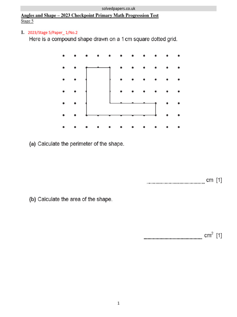 Stage 5 Maths Progression Test 2023 | PDF
