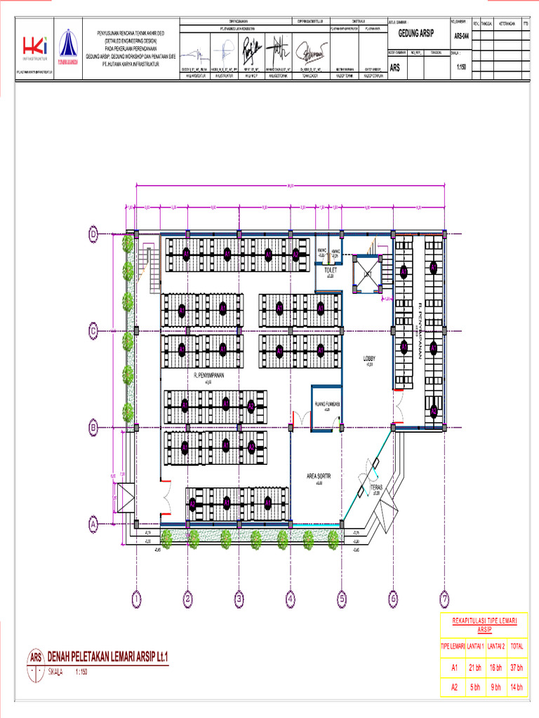 Desain Rak Gedung Arsip | PDF