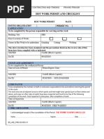 Hot Work Permit Template and Checklist | PDF | Fires | Occupational ...