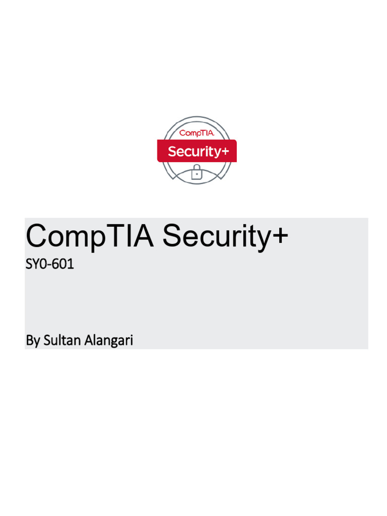 CompTIA Security+ (SY0-601) Learn | PDF | Computer Virus | Cloud Computing