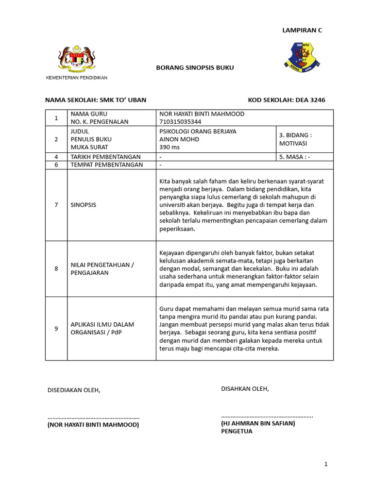 Ulasan Buku SPLKPM 2023 | PDF