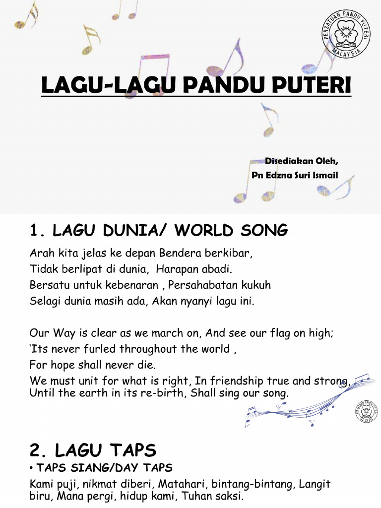 Lagu Pandu Puteri | PDF