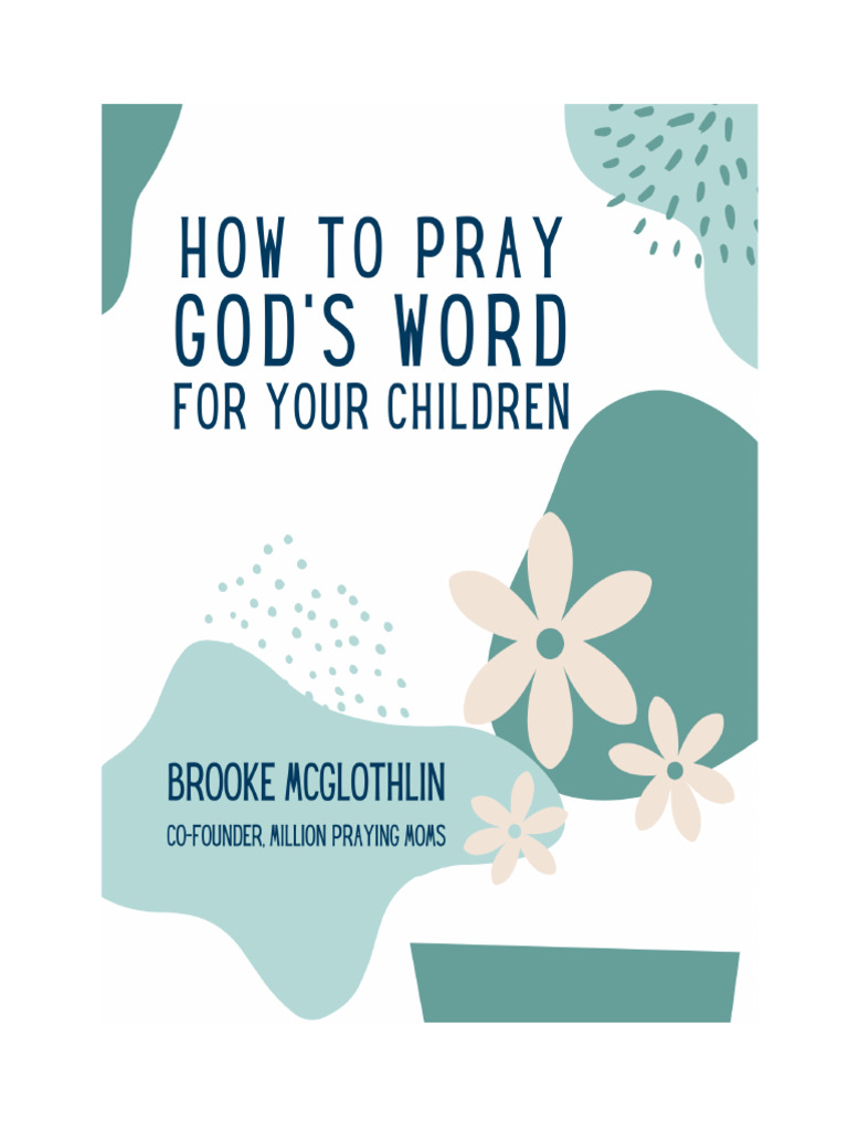 How To Pray Gods Word Pdf Pdf Prayer Book Of Proverbs