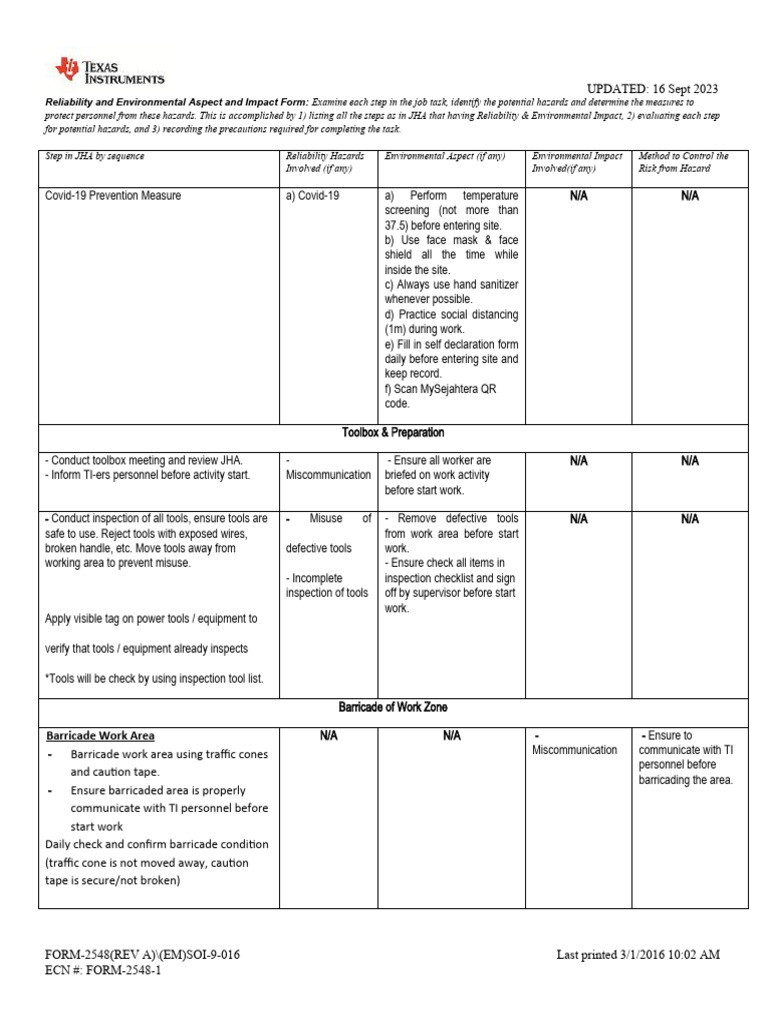 Plinth Work+dismantling Structure | PDF | Personal Protective Equipment ...