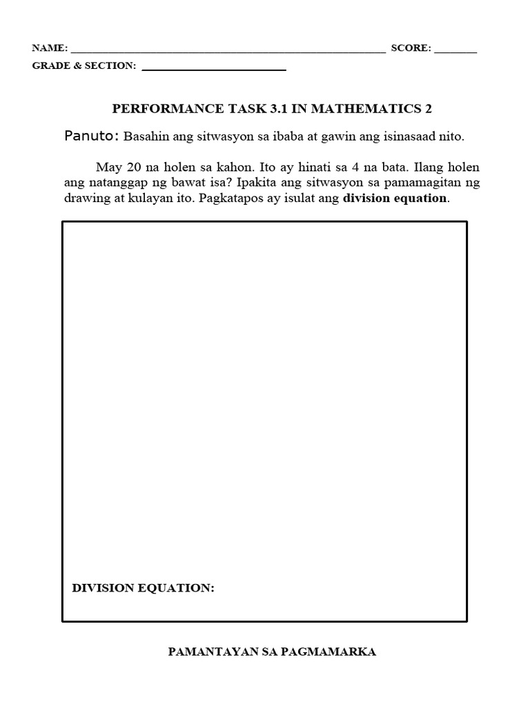 Performance Task 3.1 Math 2 | PDF