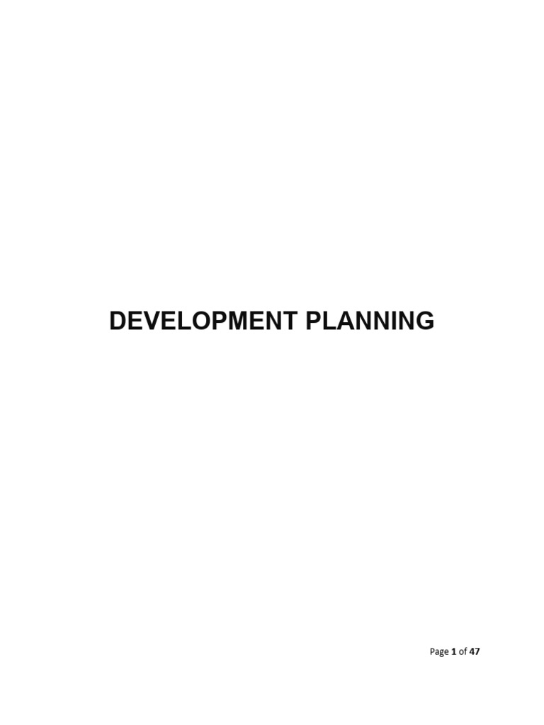Development Planning | PDF | Input–Output Model | Economics