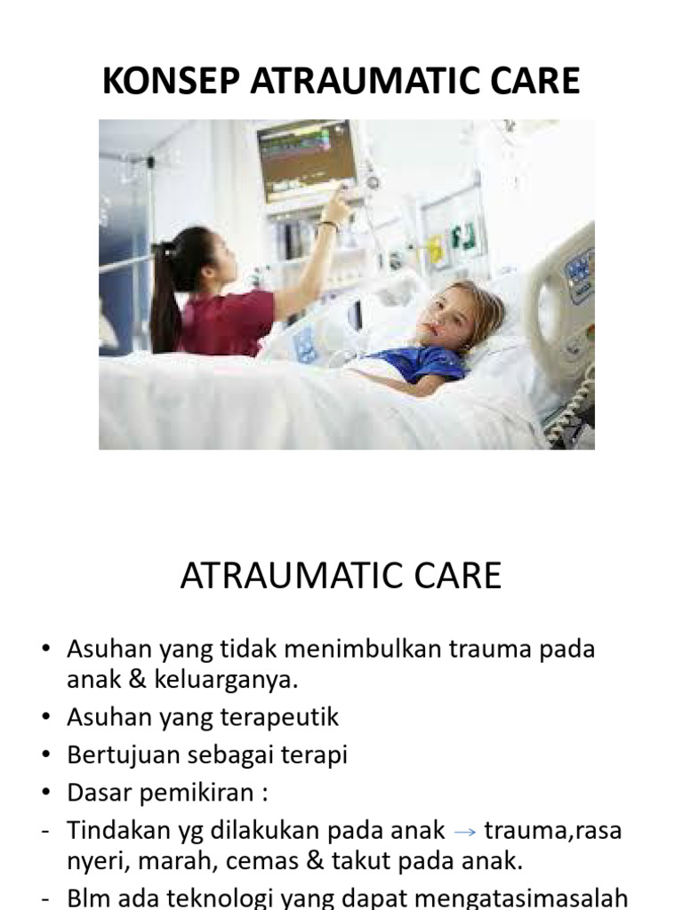 Konsep Atraumatic Care | PDF | Pengembangan Diri | Sains & Matematika
