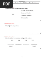 Cambridge Primary Checkpoint Math Exam | PDF | Mathematics