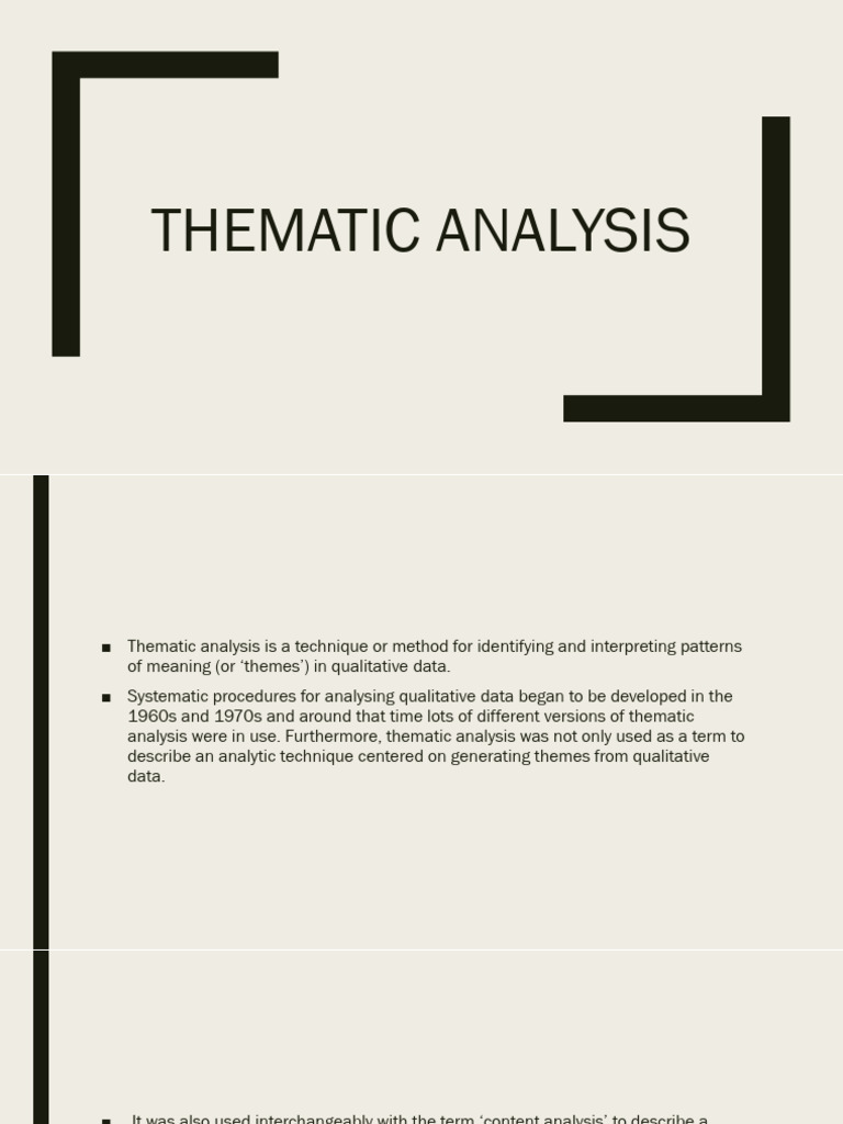 Thematic Analysis | PDF | Methodology | Qualitative Research