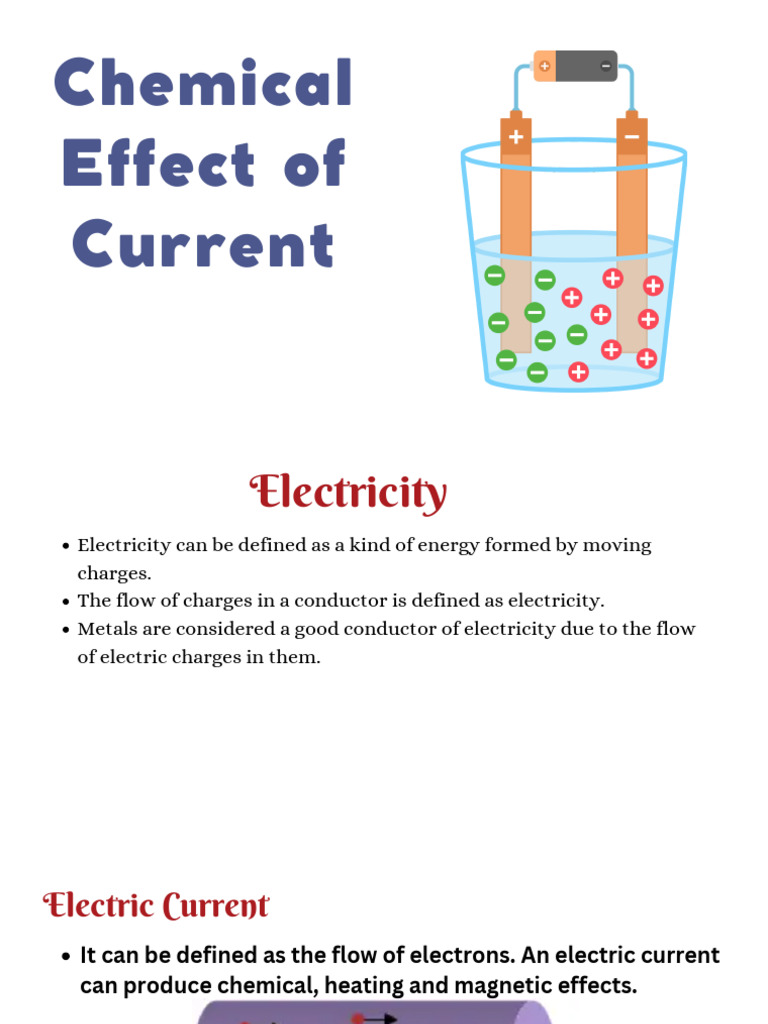 Chemical Effect of Current | PDF | Electrolyte | Rust