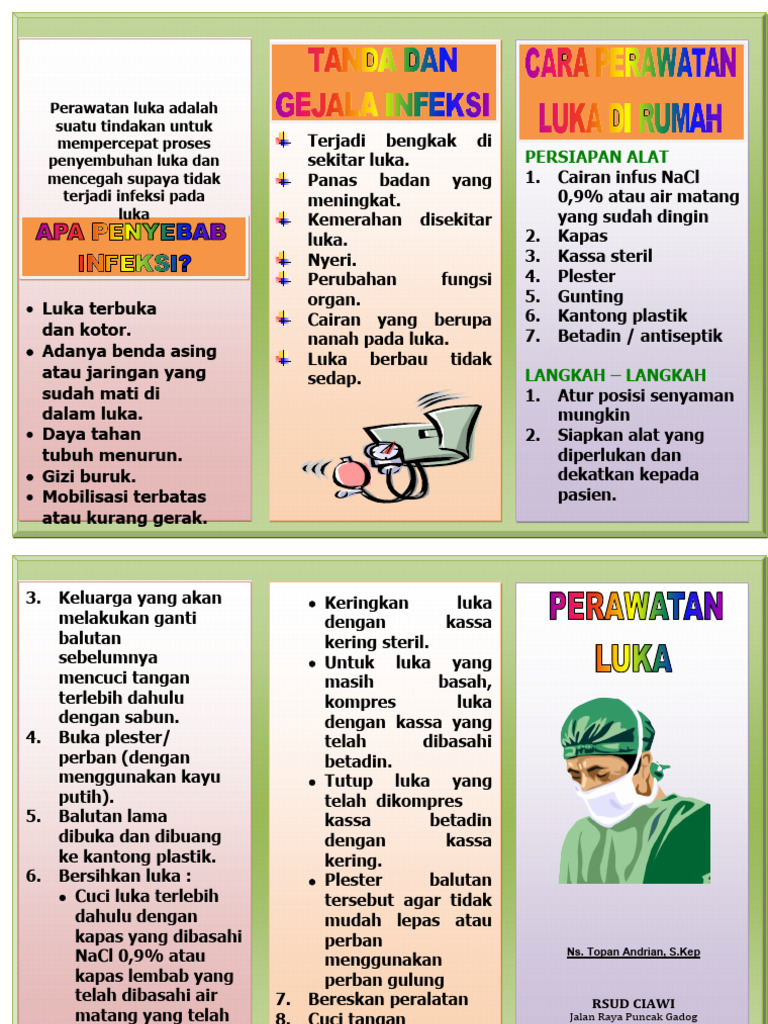 Leaflet Perawatan Luka | PDF