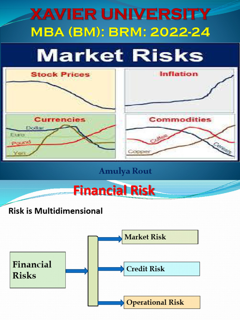 BRM Session 5 & 6 Market Risk | PDF | Financial Risk | Futures Contract