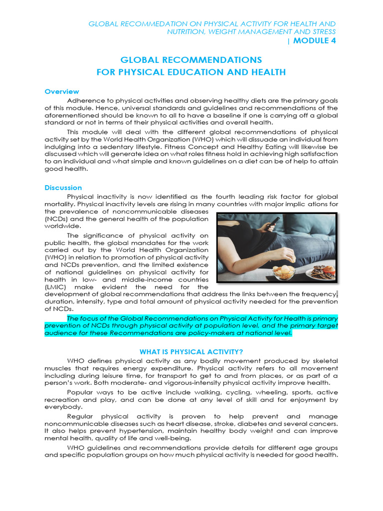 PATHFIT 1 Module 4 AY 2023 2024 1 | PDF | Nutrients | Diet & Nutrition