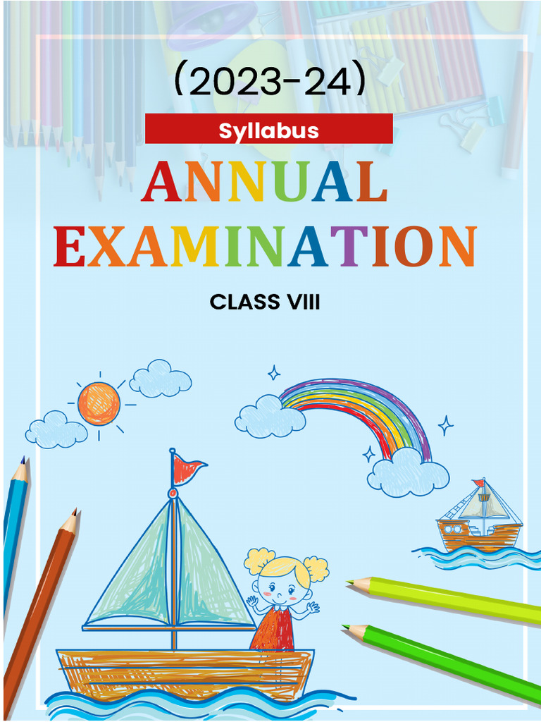 Annual Exam-Syllabus-Class 8 | PDF | English Language | Linguistics