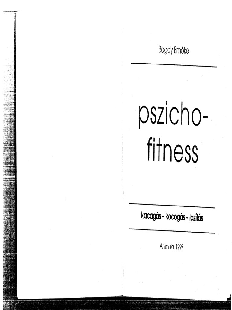 Bagdy Emoke - Pszichofitness | PDF