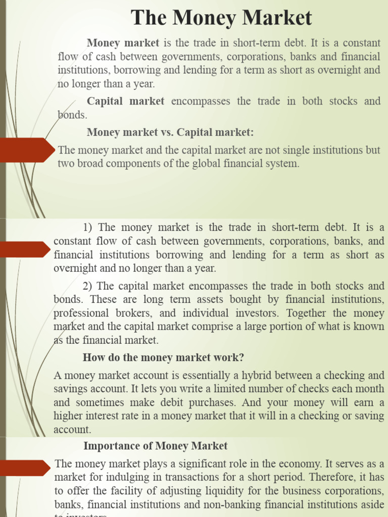 Understanding Money Market Derivatives | PDF | Derivative (Finance ...