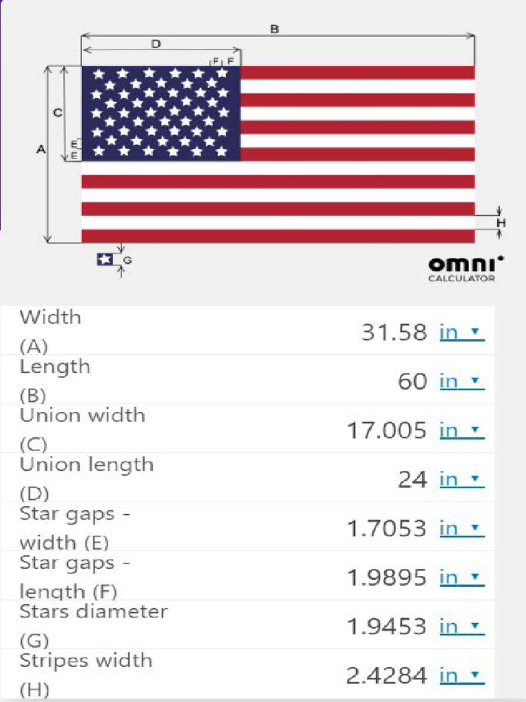 American Flag With Dimensions | PDF