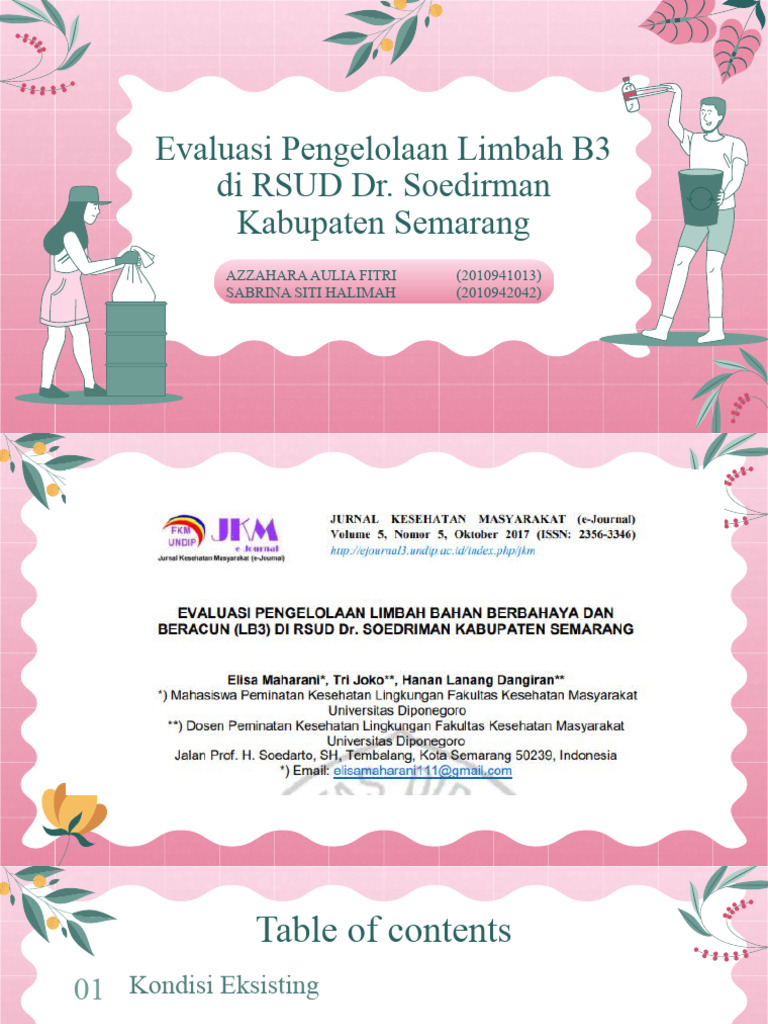 Evaluasi Pengelolaan LB3 - Azzahara Aulia Fitri (2010941013) Dan ...