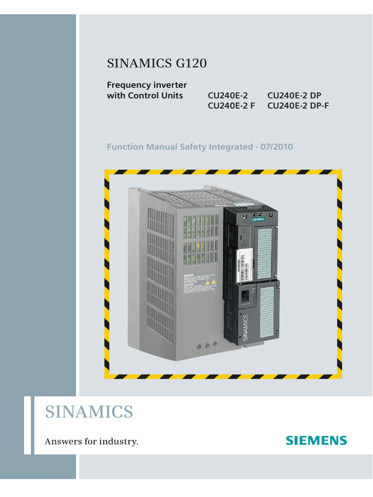 Sinamics g120 | PDF | Documentation | Safety