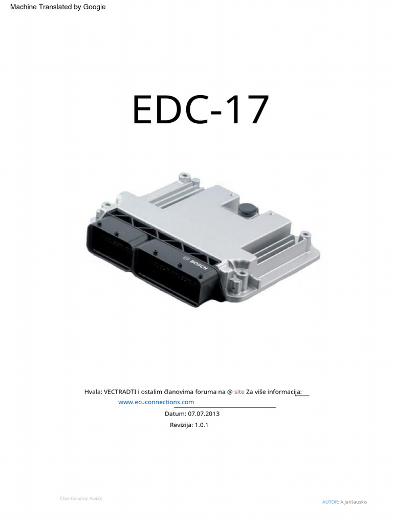 EDC17 Tuning Guide (1) Prevod | PDF