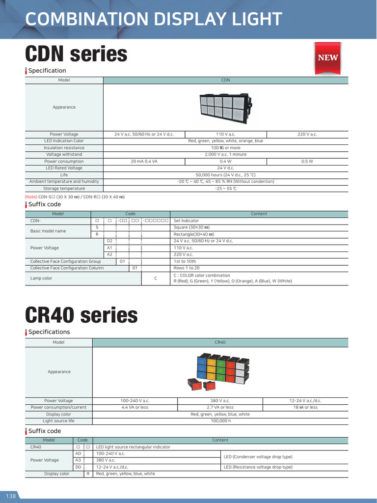 CR40 Series en | PDF | Electromagnetism | Electrical Components
