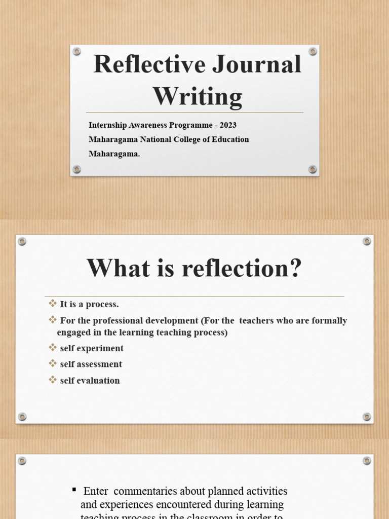 Reflective Journal | PDF