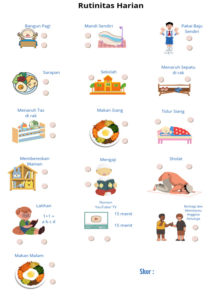 Rutinitas Harian Sederhana | PDF