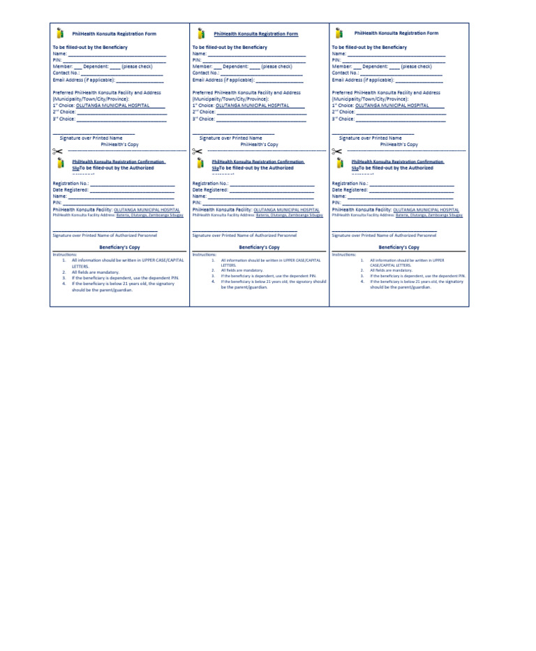 E Konsulta Form | PDF | Government