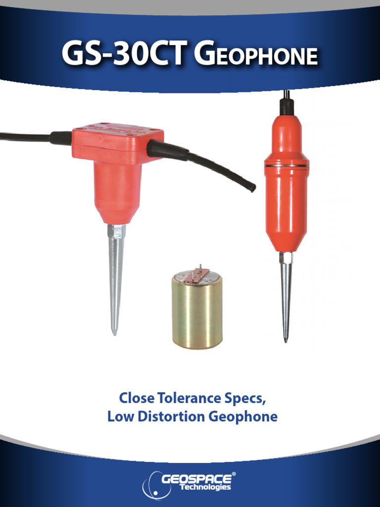 GS 30CT Geophone For Desktop Printing | PDF