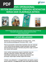 Panduan SITKO Kesjaor | PDF