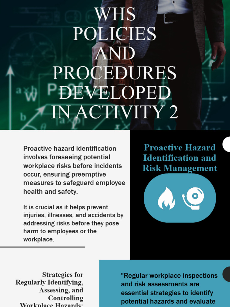 WHS Policies and Procedures Developed in Activity 2 | PDF ...