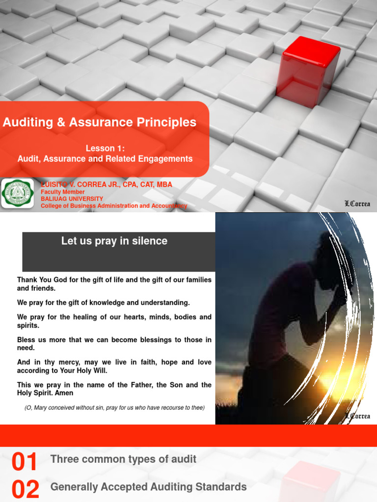 Audit&Assurance - Lesson 1 - Slides | PDF | Financial Audit | Audit