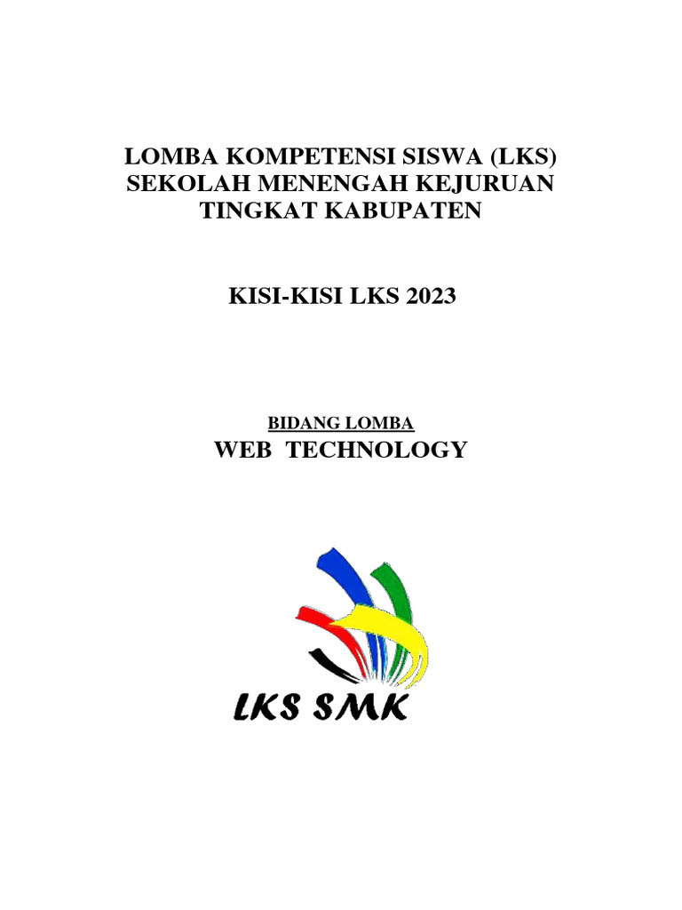 LKS SMK Tegal 2023: Web Tech Kompetisi | PDF