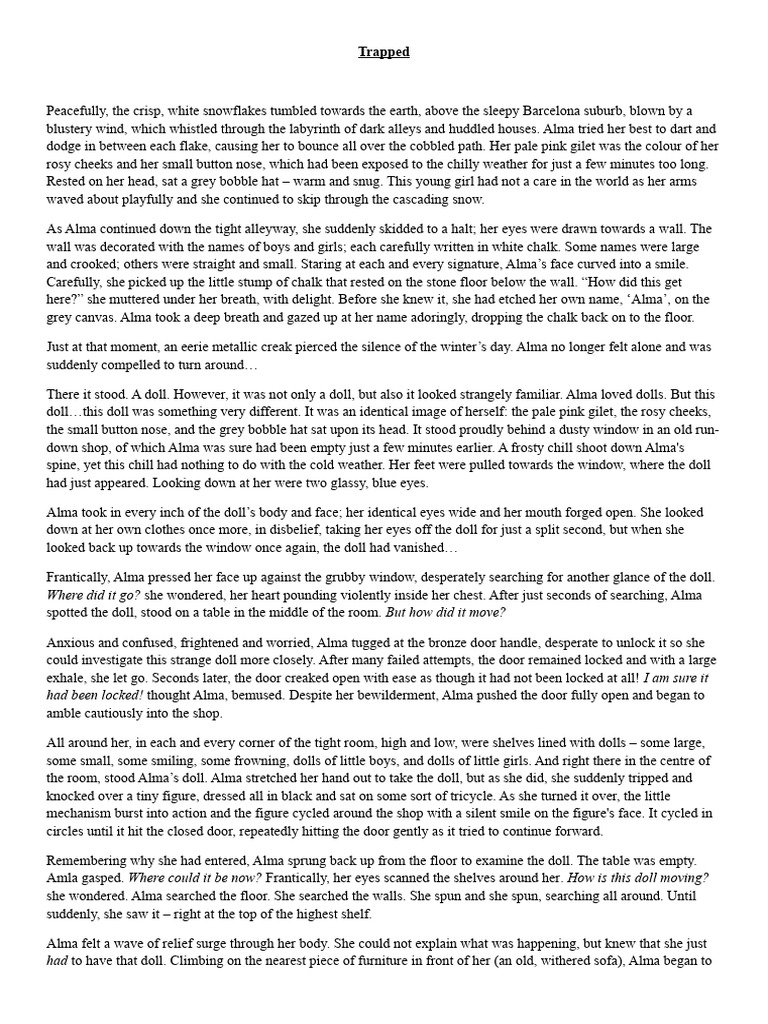 Trapped Story of Alma | PDF