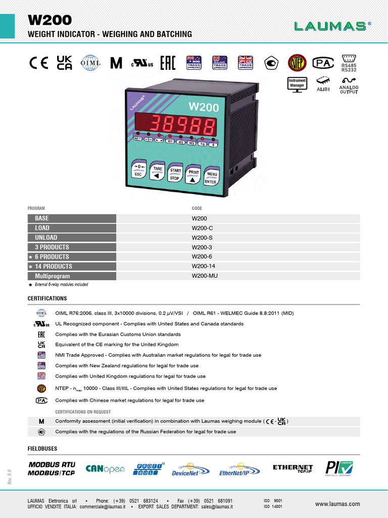 Weight: Weight Indicator - Weighing and Batching Indicator - Weighing and Batching | Download ...