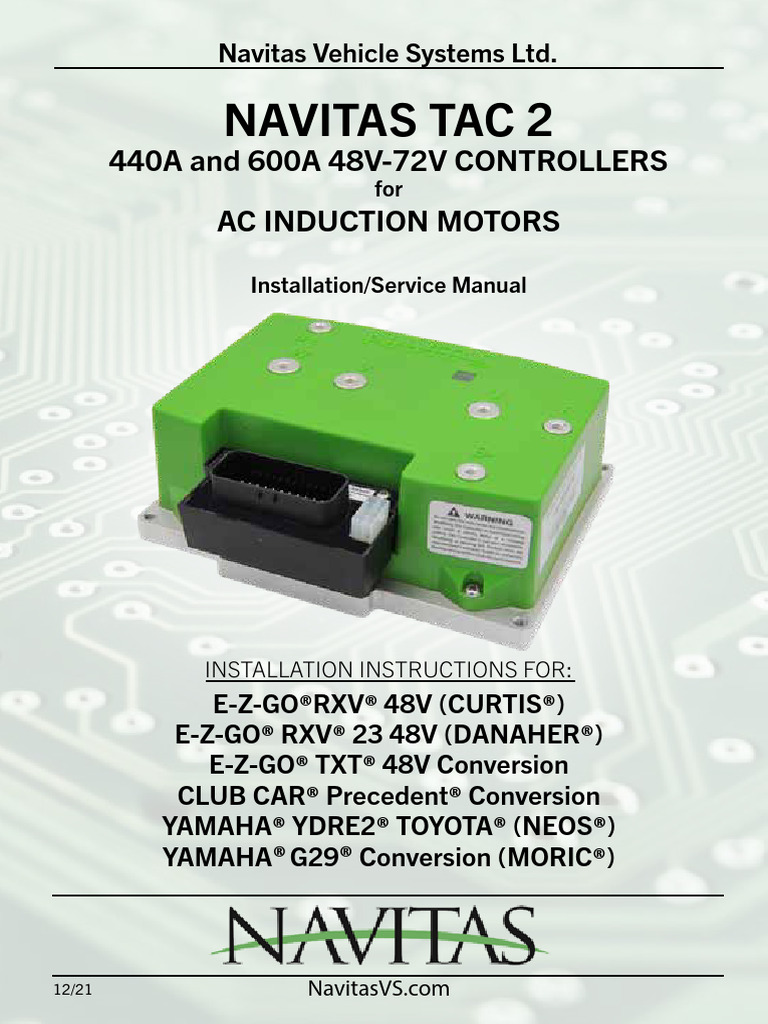 Navatis AC TAC 2 Manual-Revised 440A - 600A-APRIL2022 | PDF | Electric ...