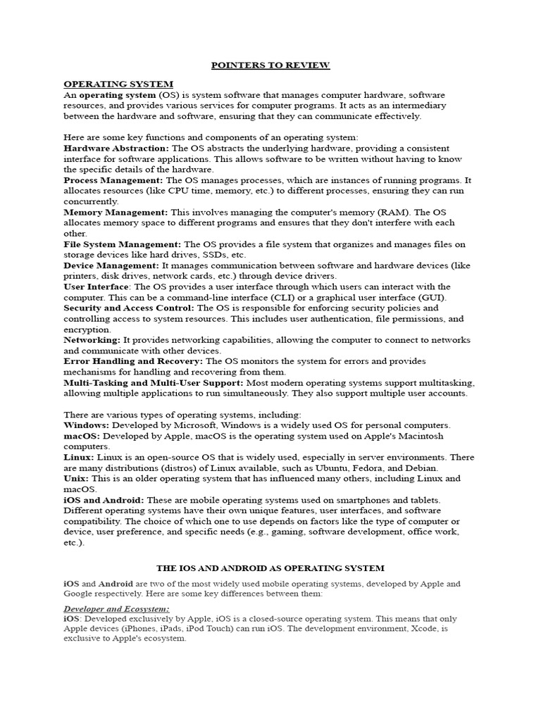 Reviewer For Periodical Examination - Computer 7 | PDF | Computer File | Operating System