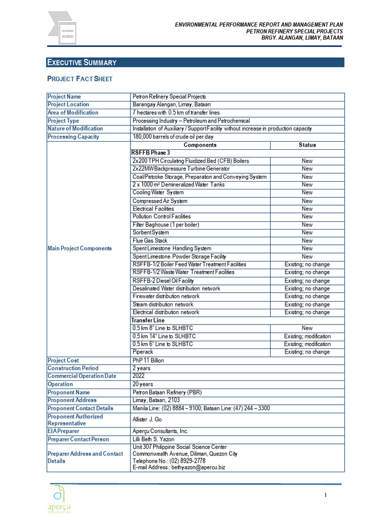 ESP English PBR EPRMP | PDF | Oil Refinery | Water