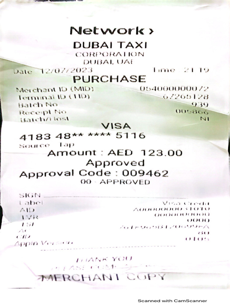 Taxi Bill | PDF