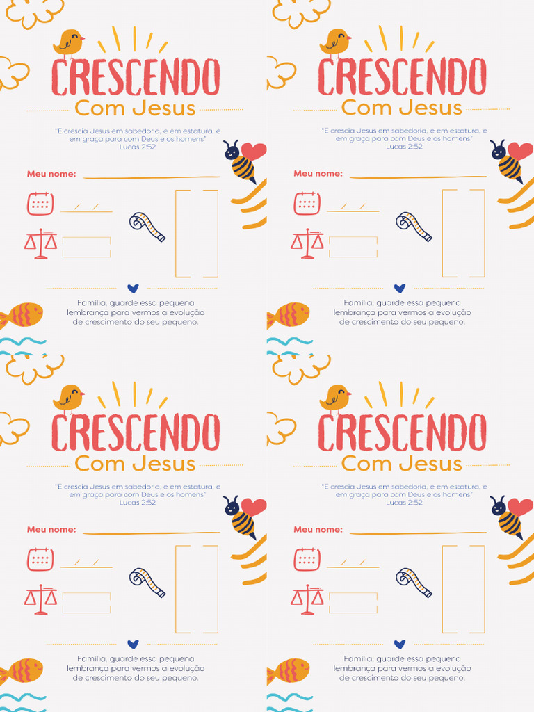 Crescendo Com Jesus (Impressão) | PDF