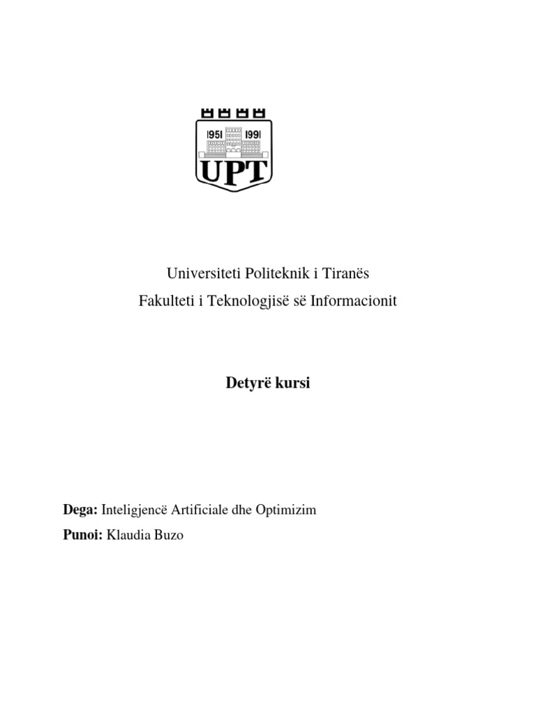 Universiteti Politeknik I Tiranës | PDF