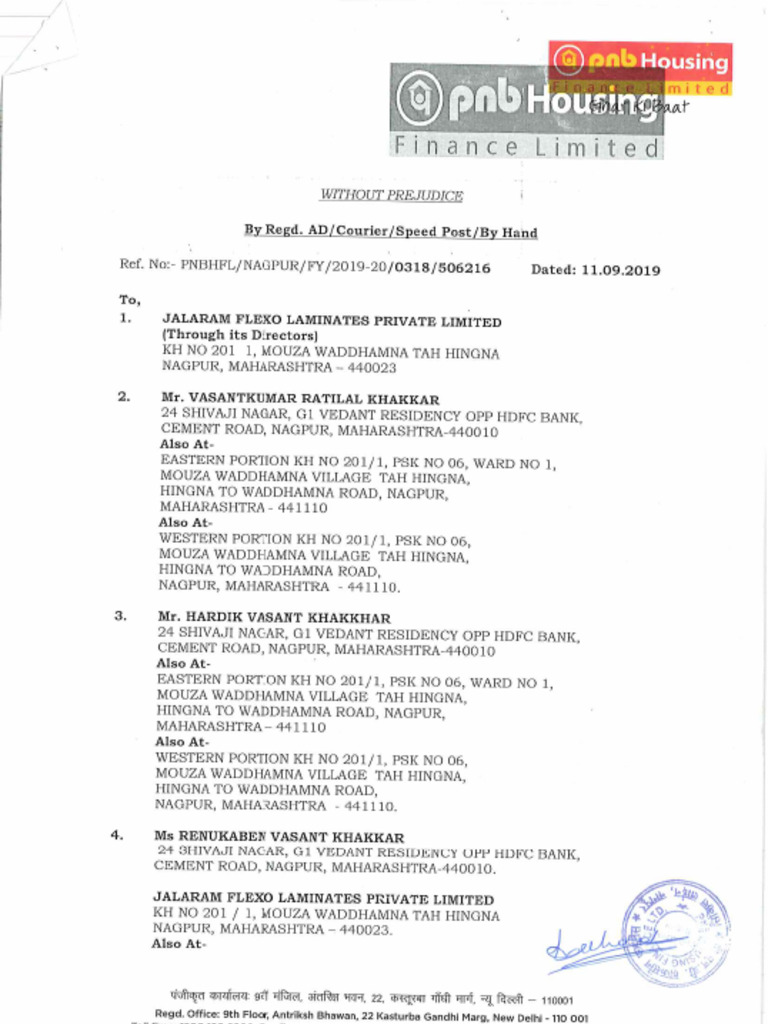 Possession Notice Dt-13!02!19 | PDF