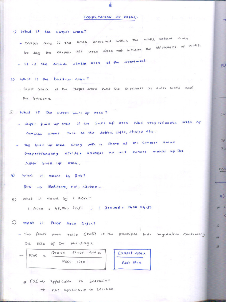 Computation of Areas | PDF