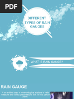 Different Types of Rain Gauges PDF | PDF | Precipitation | Rain