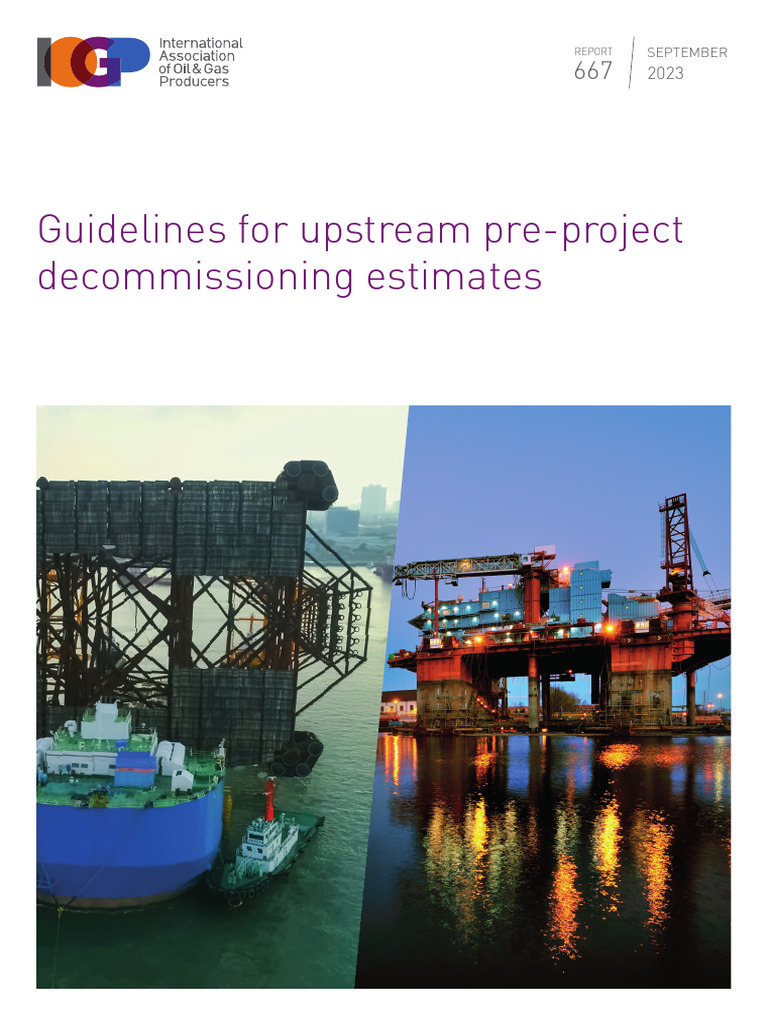 Guidelines For Upstream Pre-Project Decommissioning Estimates | PDF ...