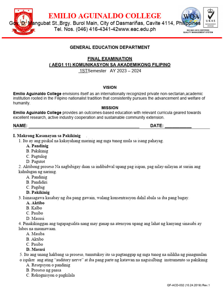 REVISED-Final-Exam-in-kom.-150-ITEMS 2 | PDF