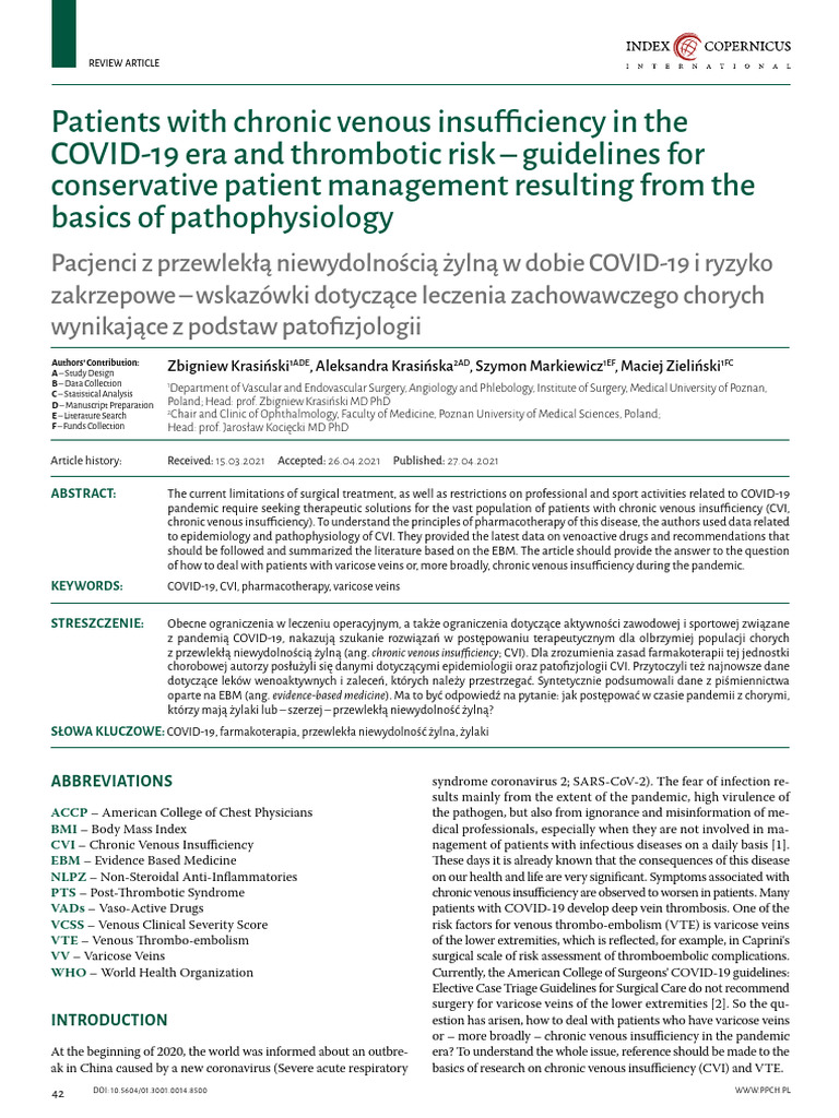 CVI Management Guidelines During COVID-19 | PDF | Health Policy ...