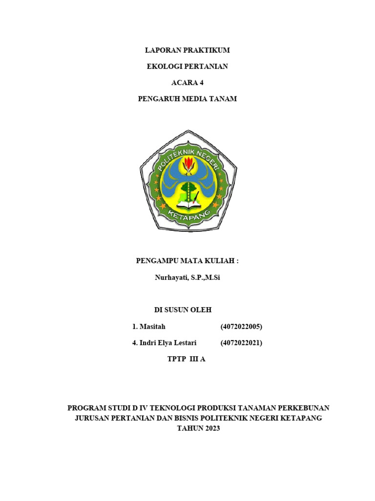 Laporan Praktikum Jagung Fistum-1 | PDF | Teknologi & Rekayasa