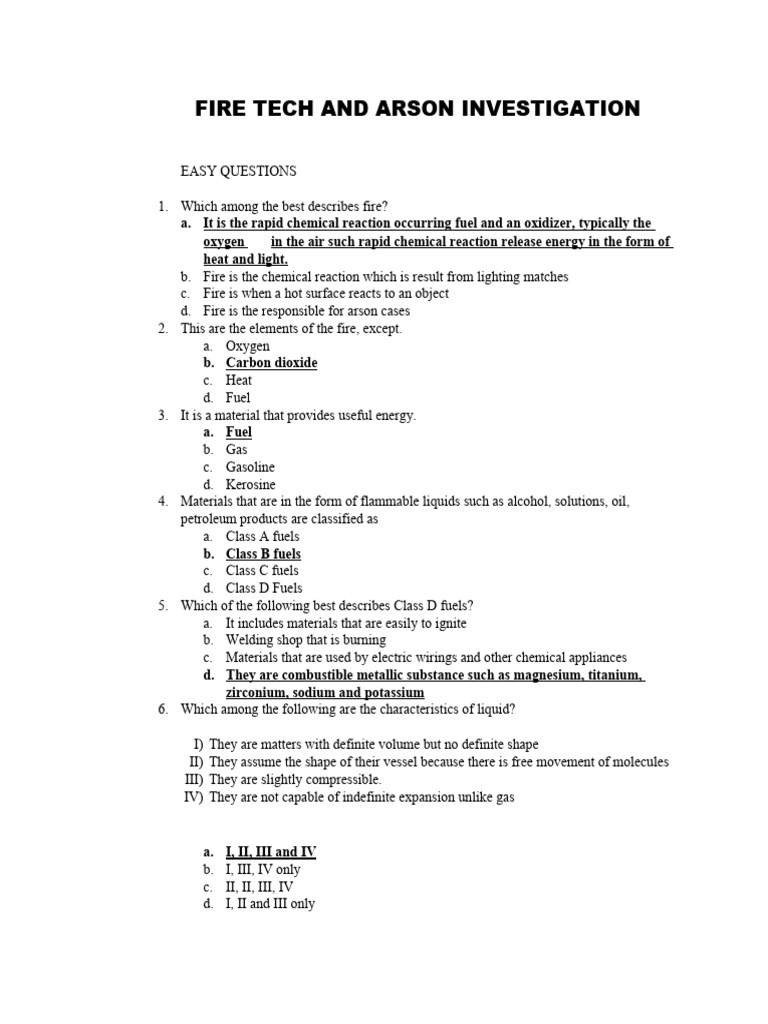 Fire-tech-&-Arson Tupe | PDF